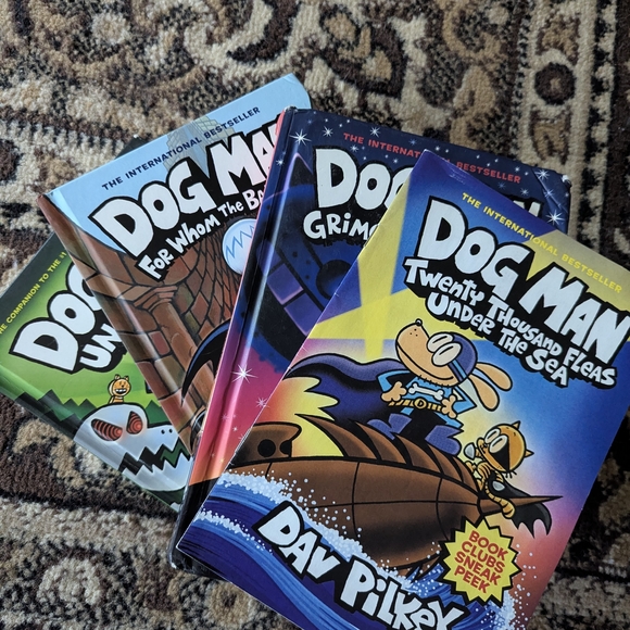 Scholastic | Other | Dog Man Book Set By Dav Pilkeyset Of 6 | Poshmark